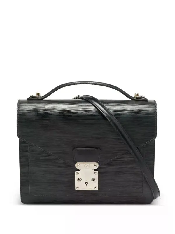 LOUIS VUITTON 2006 28 Monceau Epi Leather Tote Bag - Black