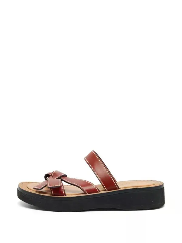 Loewe Gate Knotted Sandals - Brown