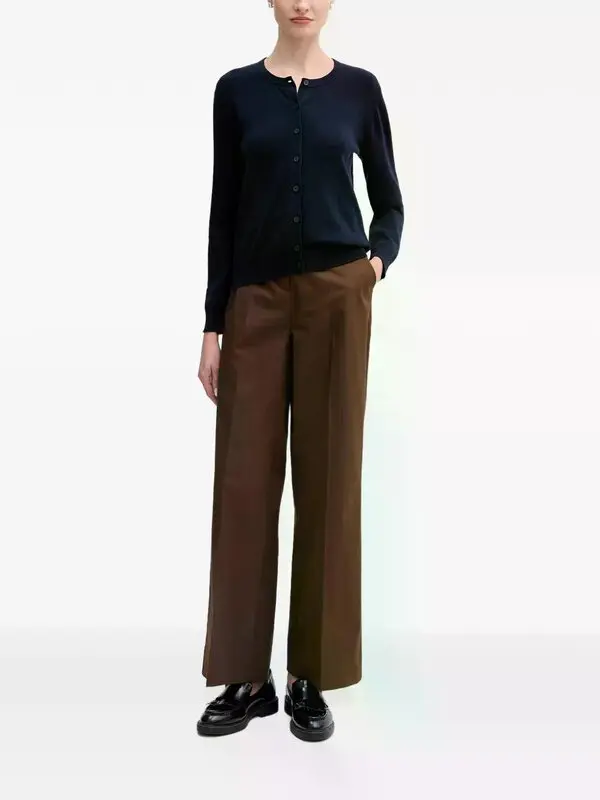 BENETTON Button-down Knitted Cotton Cardigan