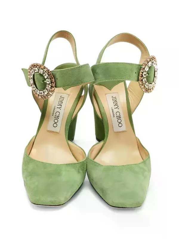 JIMMY CHOO Mischa Crystal-embellished Sandals
