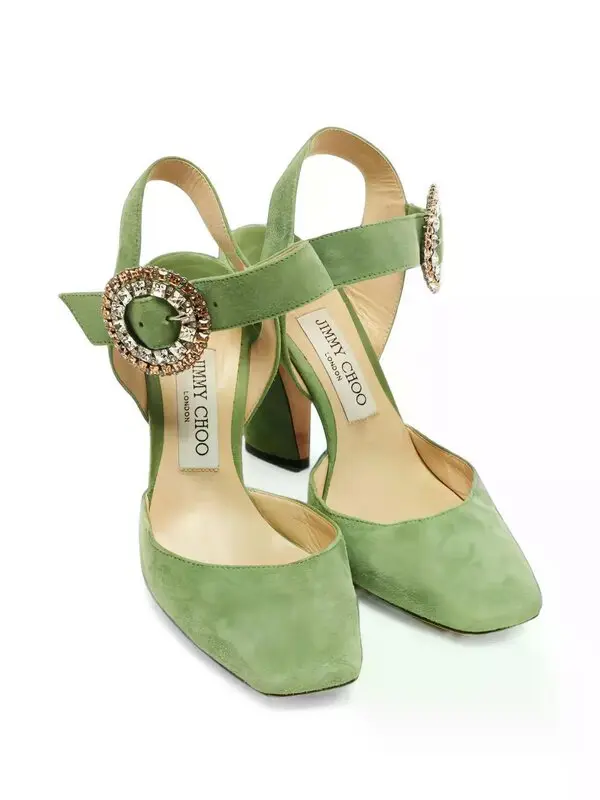 JIMMY CHOO Mischa Crystal-embellished Sandals