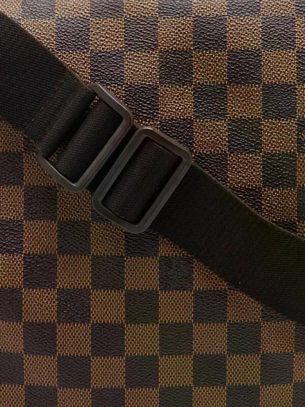 LOUIS VUITTON 2004 Naviglio Damier Ebene Messenger Bag - Brown