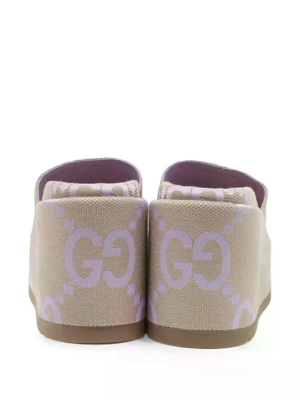 Gucci Jumbo Gg Platform Slide Sandals