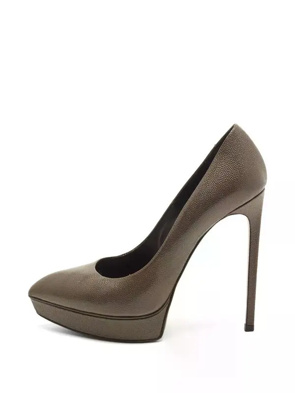 Saint Laurent Tribtoo Platform Pumps - Brown