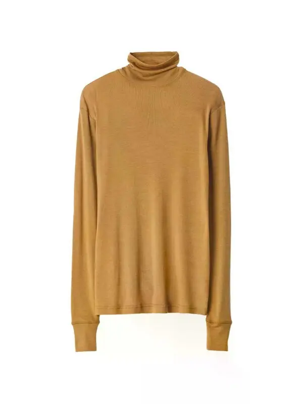 LEMAIRE Stand Collar Wool Silk Jersey Top