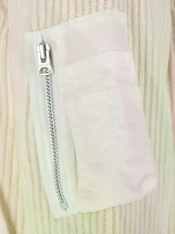 Sacai Ribbed Zip-up Cardigan