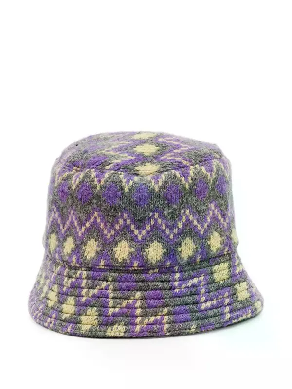 Prada Chevron Intarsia Bucket Hat