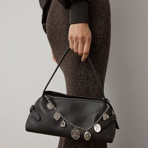 Ralph Lauren The Goatskin Small Shoulder Bag - Chocolate