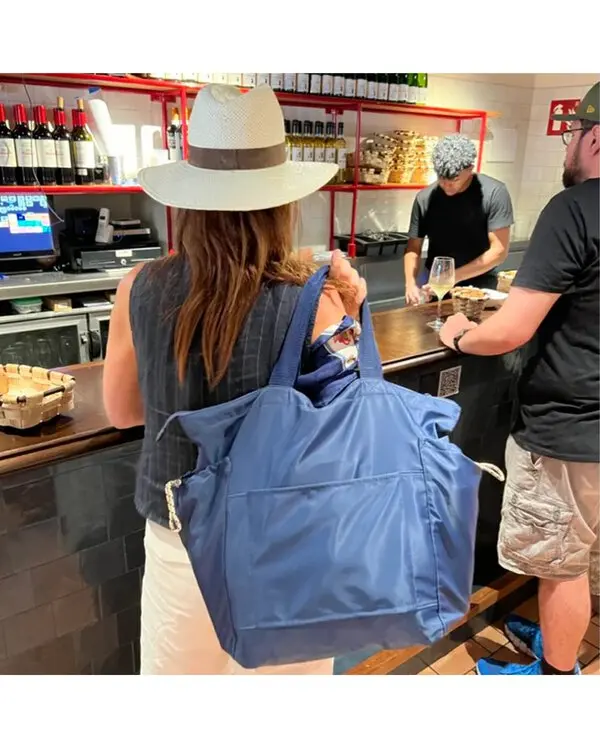 BYBBA The Ripple Large Tote Bag - Navy