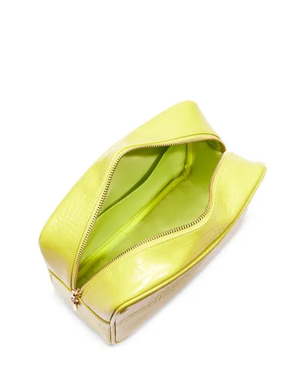 ABBODE Retail Therapy Croc Embossed Faux Leather Pouch