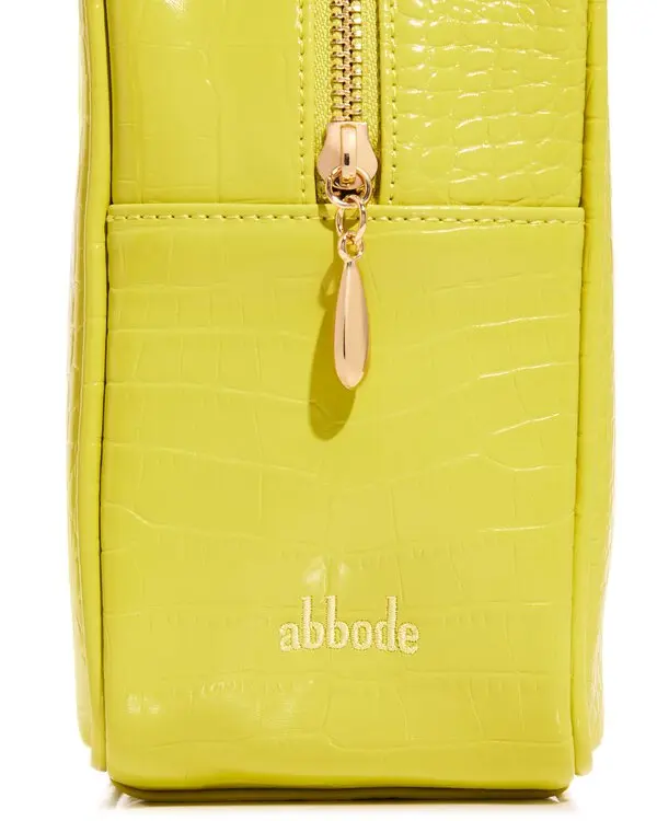 ABBODE Retail Therapy Croc Embossed Faux Leather Pouch