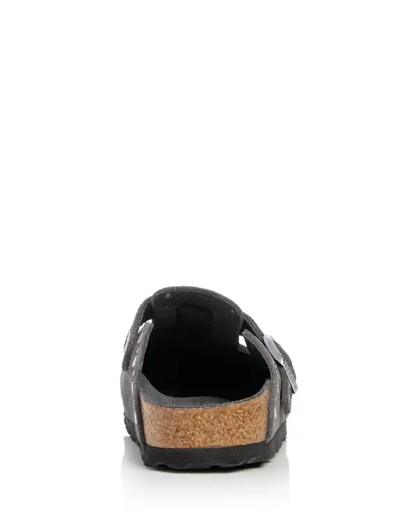 BIRKENSTOCK Suede Boston Rivets Clogs