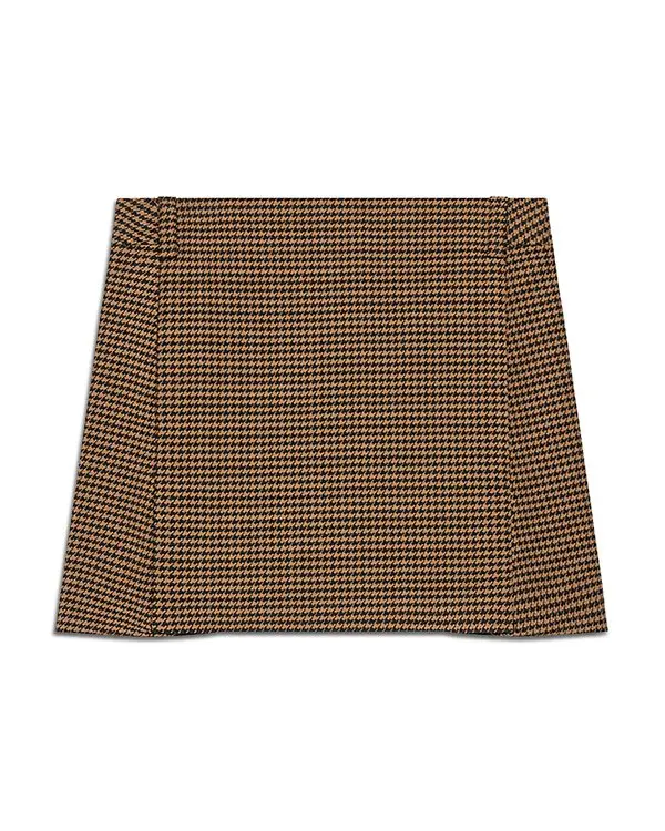 COURREGES Houndstooth Mini Skirt - Black