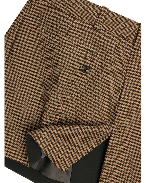 COURREGES Houndstooth Mini Skirt