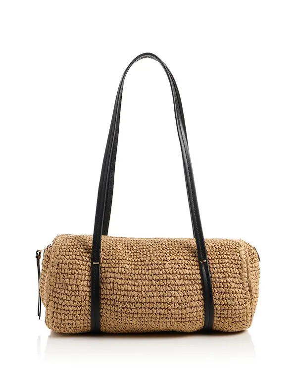 Madewell Brioche Woven Raffia Shoulder Bag - Natural Multi