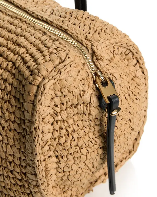 Madewell Brioche Woven Raffia Shoulder Bag