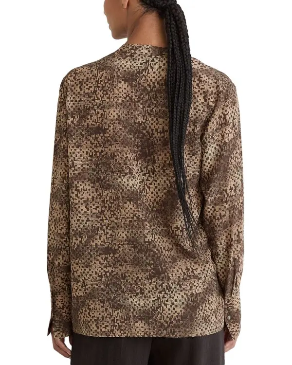 REISS Silk Draped Top