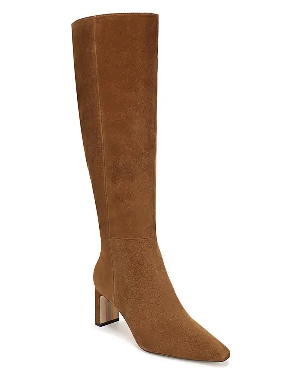 Sam Edelman Sylvia Suede Knee High Boots - Warm Nutmeg