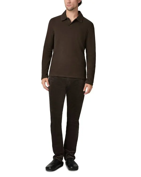 Paige Hammond Cotton Blend Button Polo Shirt