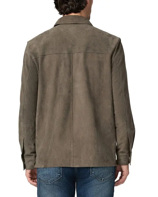 Paige Baltimore Leather Pocket Shacket