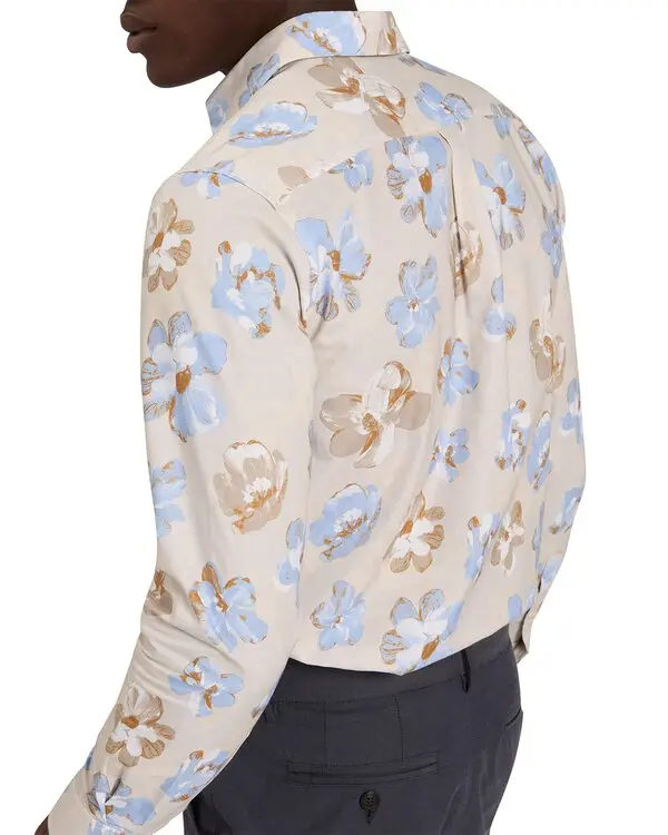 Ted Baker London Kingsly Relaxed Painted Floral Print Shirt