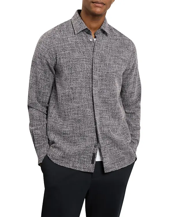 Ted Baker London Pekhum Crosshatch Button Down Shirt - Navy