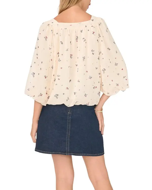 Vince Camuto Square Neck Bubble Top
