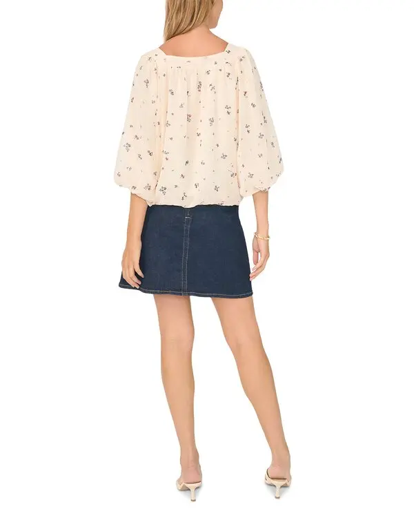 Vince Camuto Square Neck Bubble Top