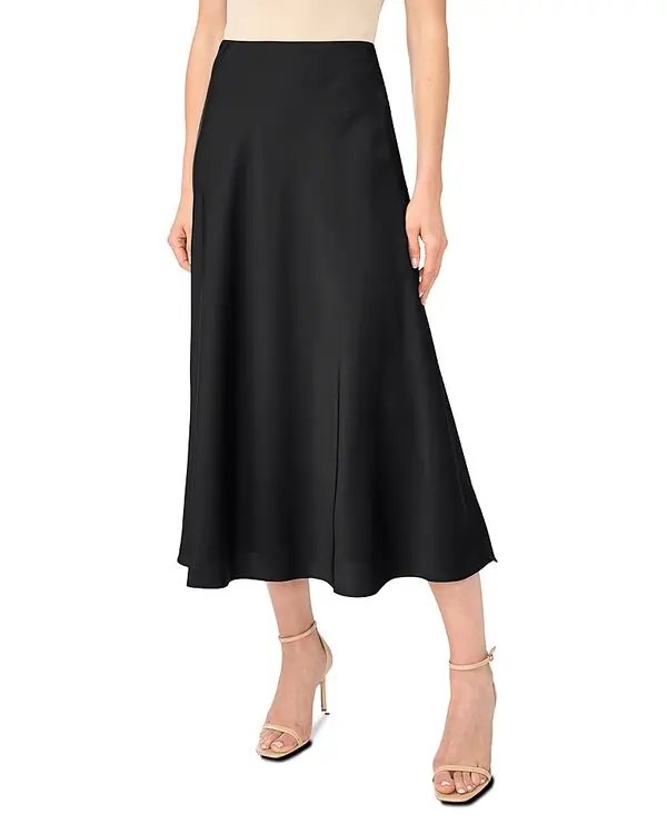 CECE DUPRAZ Satin Bias Maxi Skirt - Rich Black