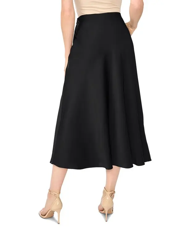 CECE DUPRAZ Satin Bias Maxi Skirt - Rich Black