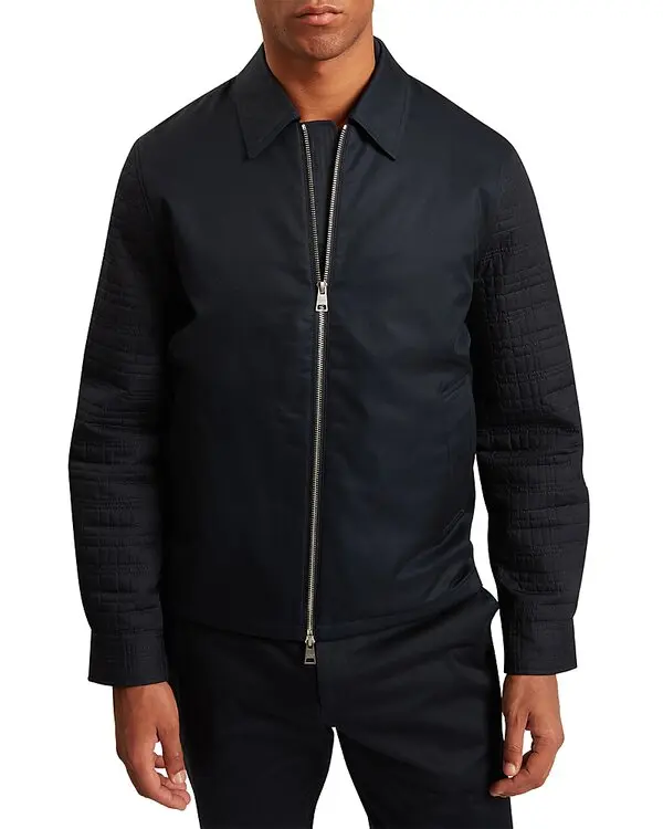 Ted Baker London Jenesis Cotton Nylon Bomber Jacket - Navy