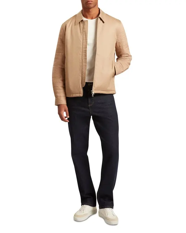 Ted Baker London Jenesis Cotton Nylon Bomber Jacket - Tan