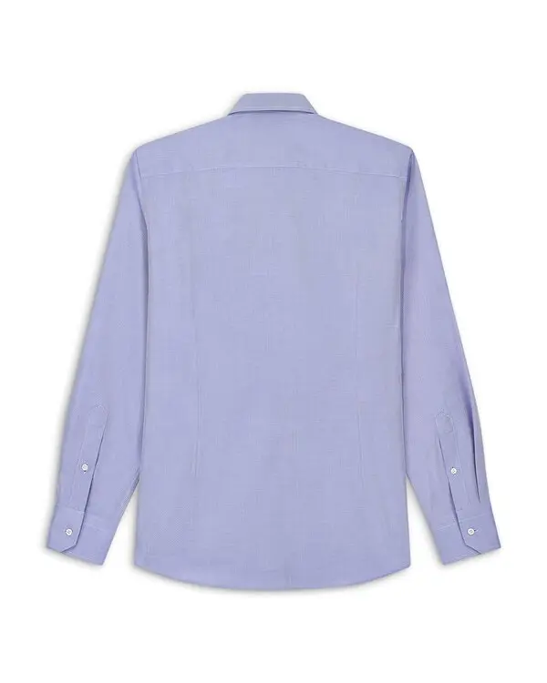 Emporio Armani Regular Mini Herringbone Cotton Shirt