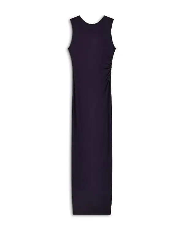 Emporio Armani Sleeveless Column Dress - Blackberry