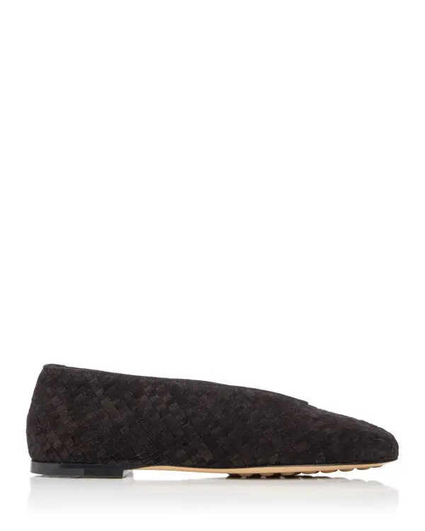 Bottega Veneta Rosa Intrecciato Ballet Flats