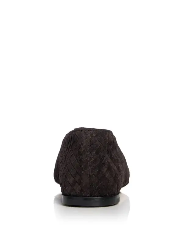 Bottega Veneta Rosa Intrecciato Ballet Flats