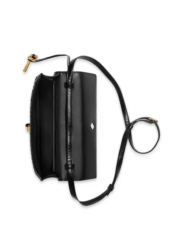 Bottega Veneta Andiamo Intrecciato Top Handle Bag - Black/muse Brass