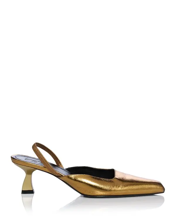 NODALETO Dona Slingback Leather Pumps
