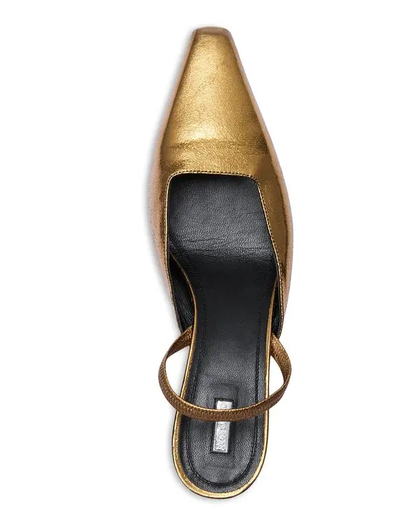 NODALETO Dona Slingback Leather Pumps