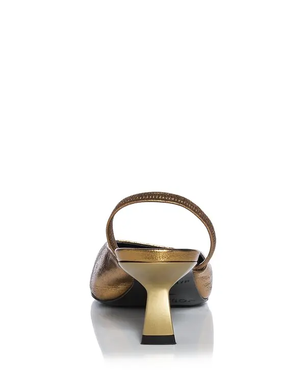 NODALETO Dona Slingback Leather Pumps
