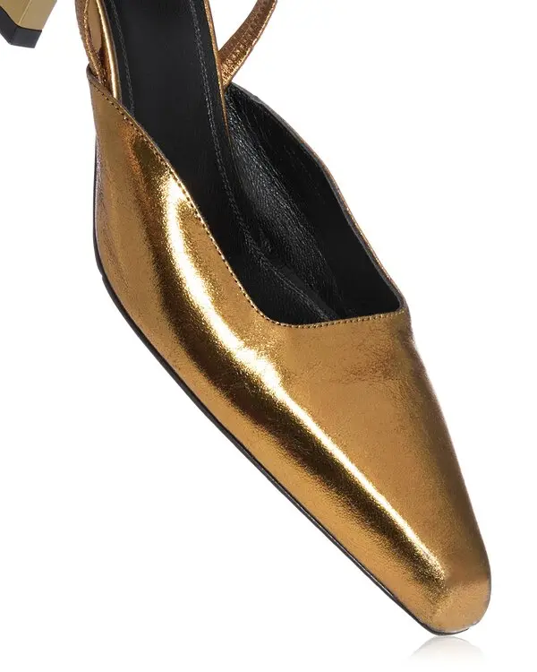 NODALETO Dona Slingback Leather Pumps