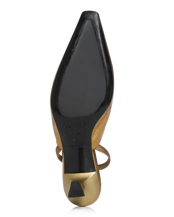 NODALETO Dona Slingback Leather Pumps