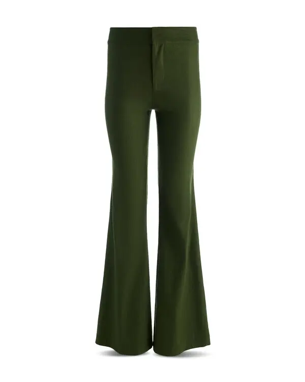 Alice + Olivia Andrew Mid Rise Bootcut Slim Pants