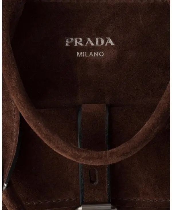 Prada Route Large Suede Tote Bag