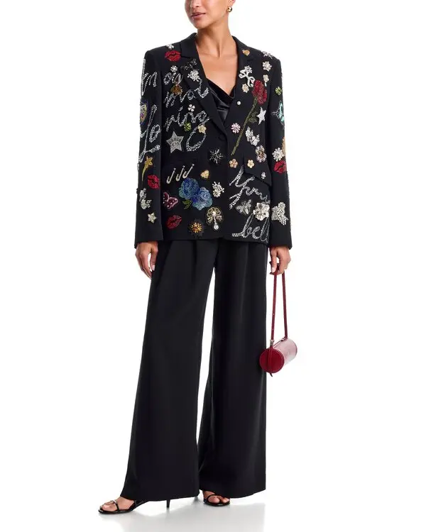Cinq À Sept Kael Sequined Embroidered Blazer