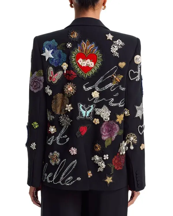 Cinq À Sept Kael Sequined Embroidered Blazer