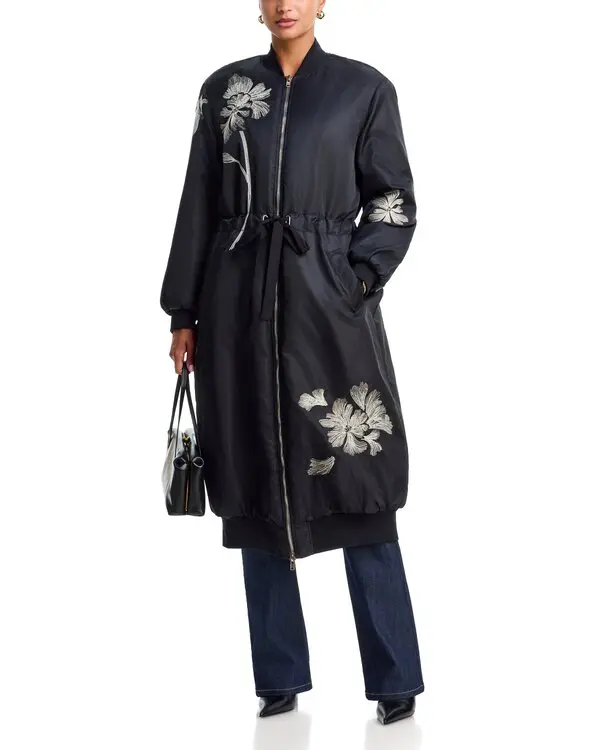 Cinq À Sept Celestina Embroidered Long Coat