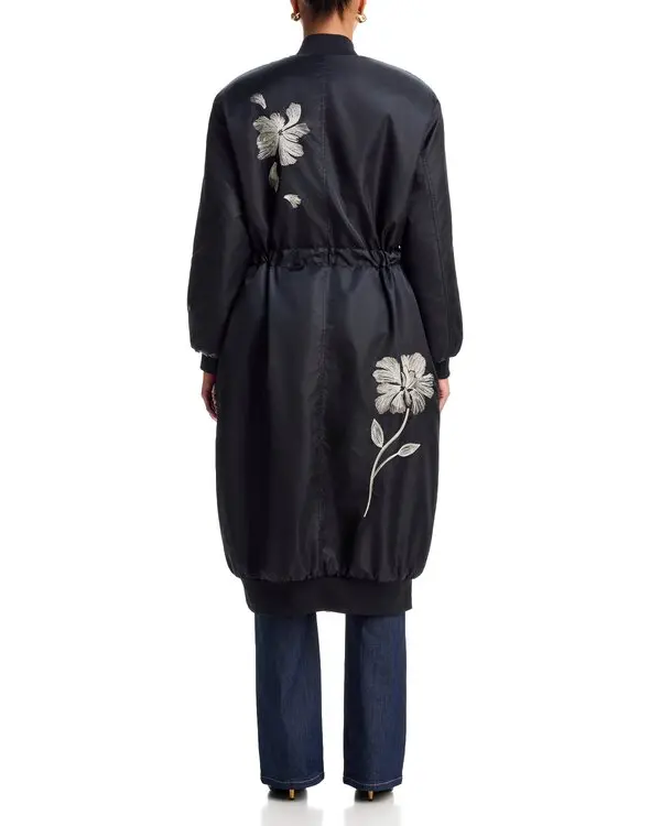Cinq À Sept Celestina Embroidered Long Coat