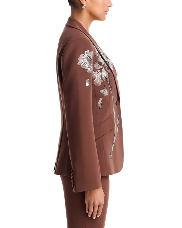 Cinq À Sept Gilded Peony Beaded Cheyenne Blazer