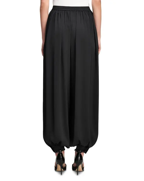 Cinq À Sept Esme Satin Pull On Verne Pants - Black